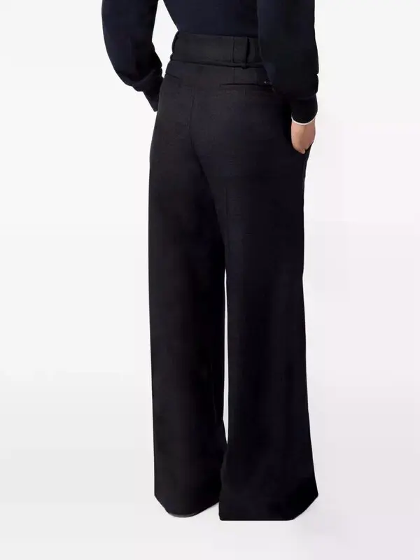 Paul & Shark Wool Twill Palazzo Trousers