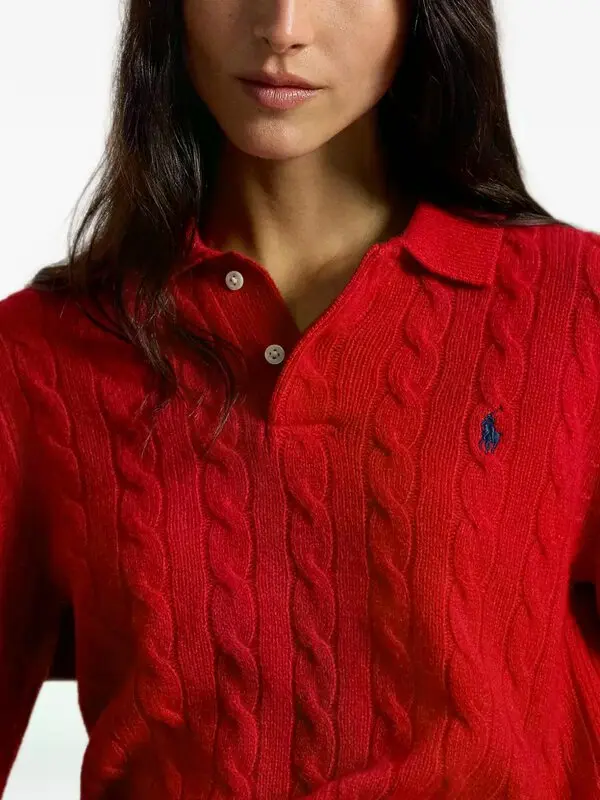 Polo Ralph Lauren Cable-knit Polo Top
