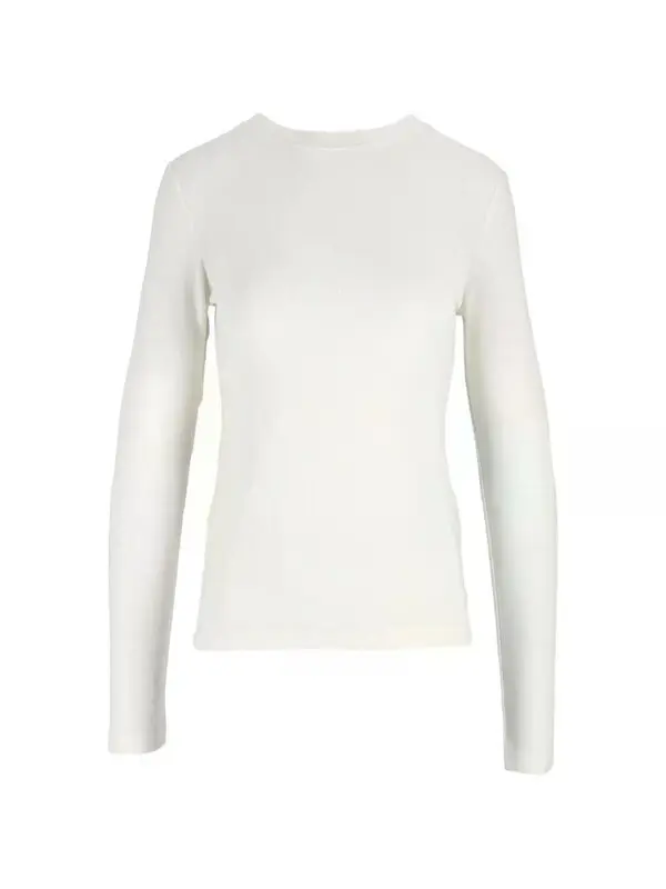 ELEH Long-sleeve Crew-neck T-shirt - White
