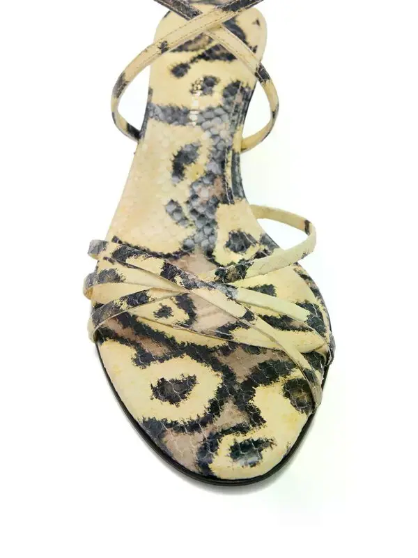 Proenza Schouler Uma Embossed-python Sandals