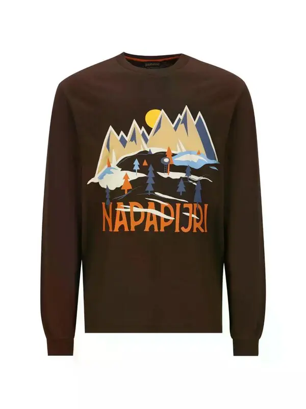 NAPAPIJRI Graphic-print Long-sleeved T-shirt