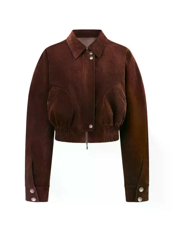 OUDE WAAG Corduroy Cocoon Cropped Jacket