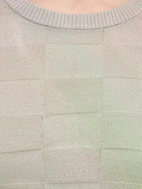 Sisley Check-pattern Long-sleeve Sweater