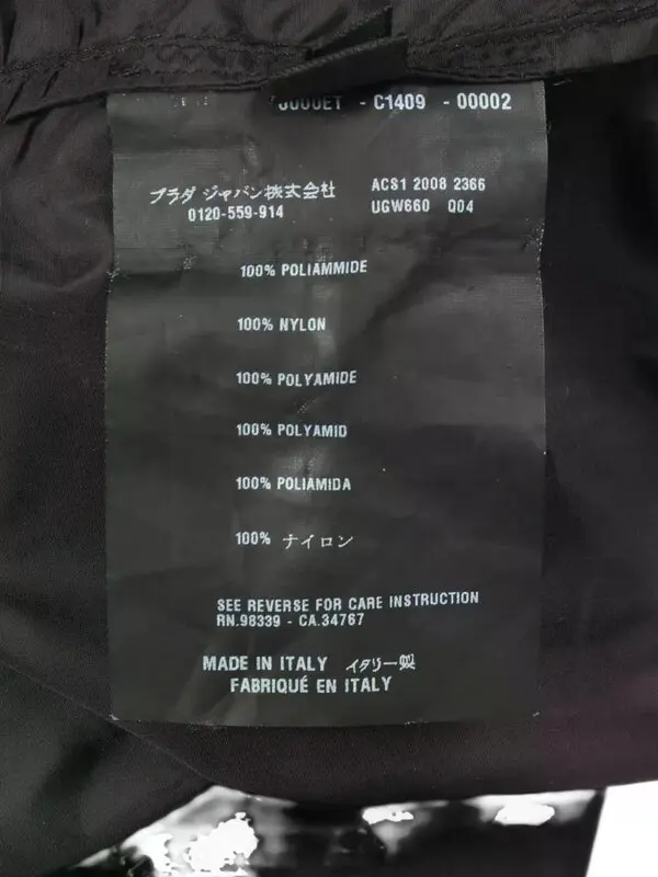 Prada 2000s Re-nylon Triangle Logo Hooded Jacket
