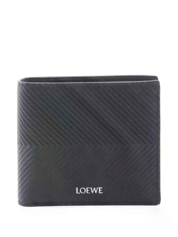 Loewe 2020s Chevron-pattern Bifold Wallet
