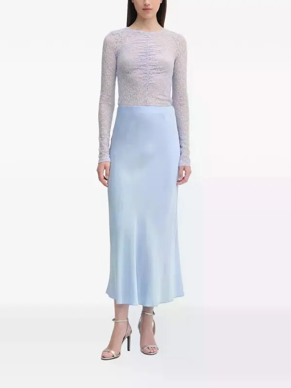 Sisley Ruched Lace Top