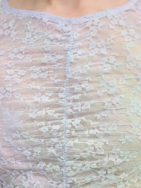 Sisley Ruched Lace Top