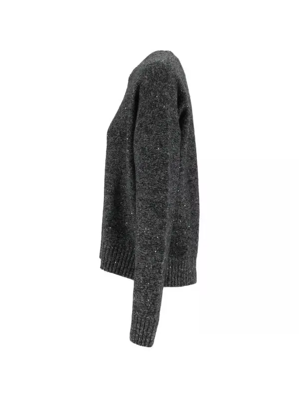 ELEH Sequin-embellished Long-sleeve Sweater