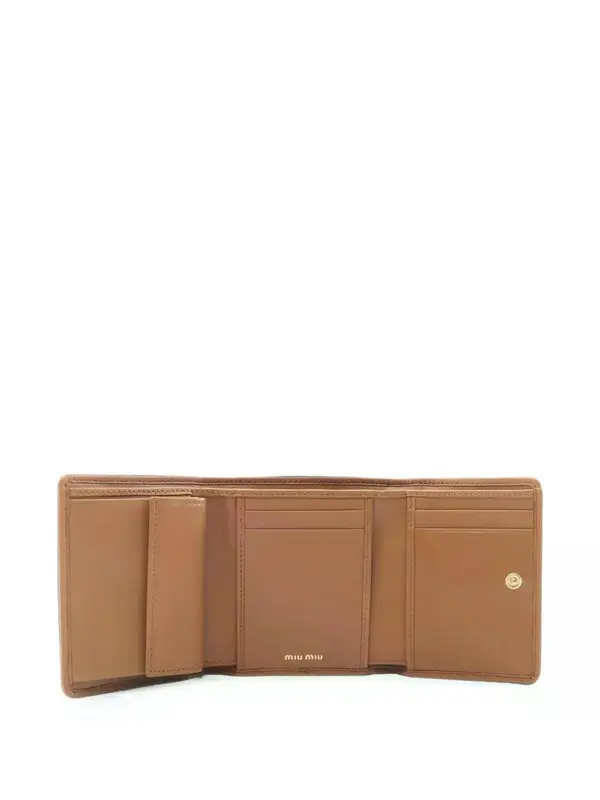 Miu Miu 2020s Matelassé Trifold Wallet