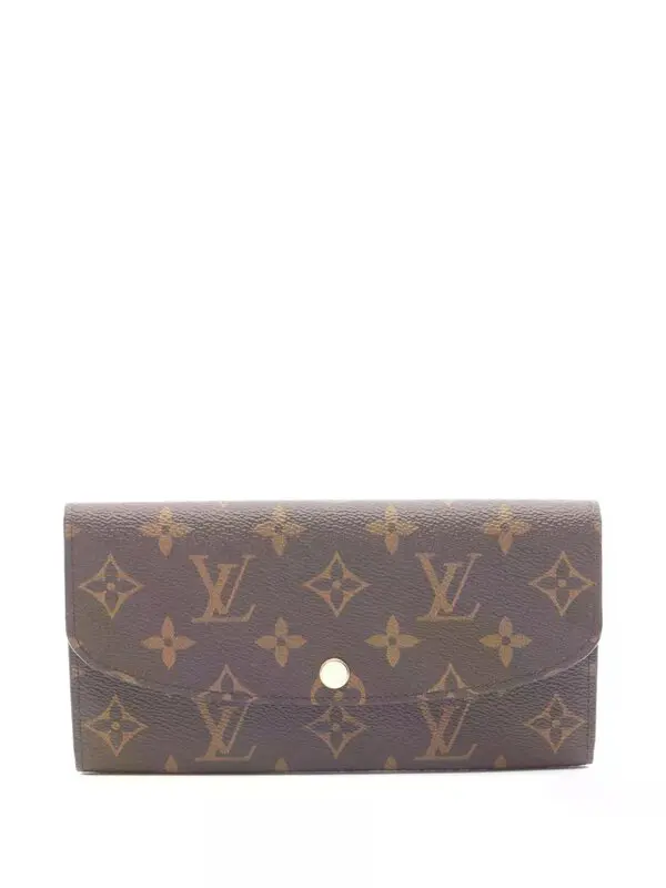 LOUIS VUITTON 2021s Emily Monogram Canvas Bi-fold Wallet - Brown
