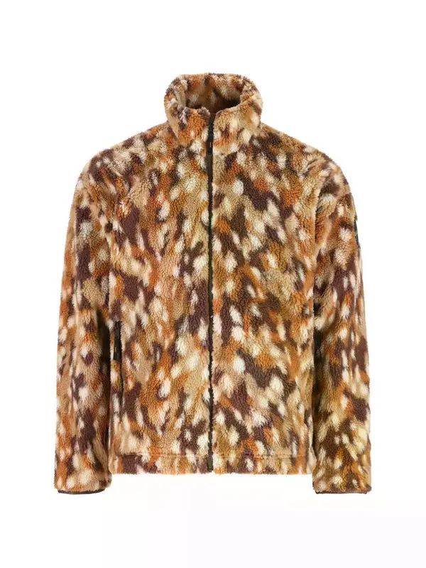 NAPAPIJRI Fleece-texture Zip-up Jacket - Brown