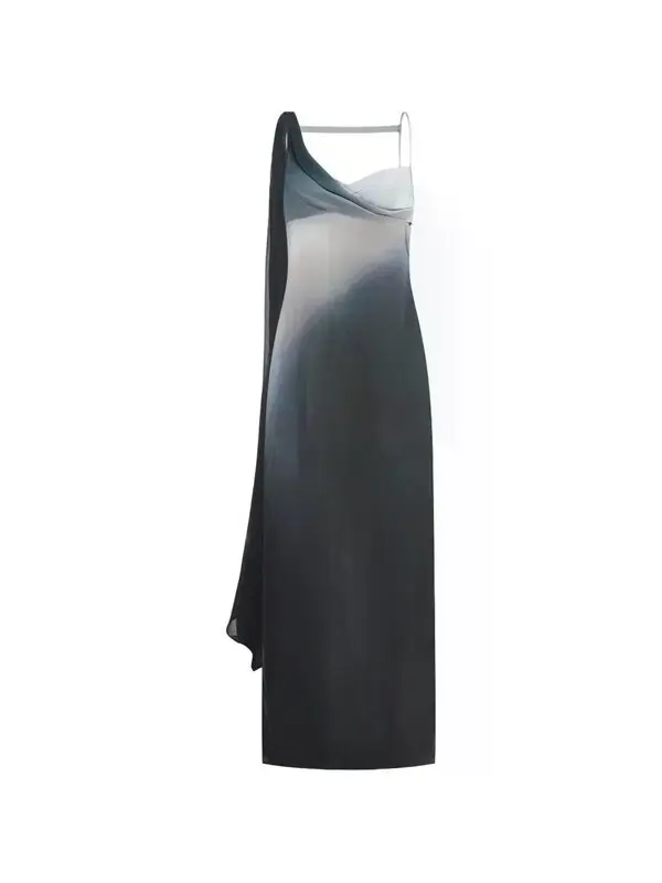 OUDE WAAG Ribbon-panelled Printed Maxi Dress