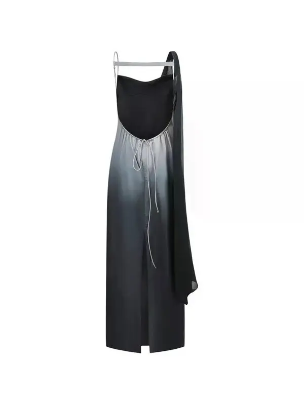 OUDE WAAG Ribbon-panelled Printed Maxi Dress