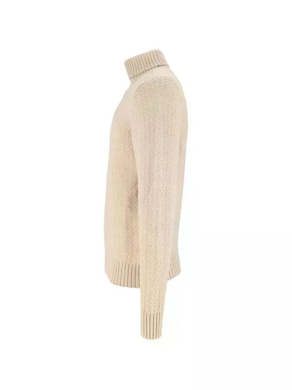 CIRCOLO 1901 Basket-weave Turtleneck Sweater