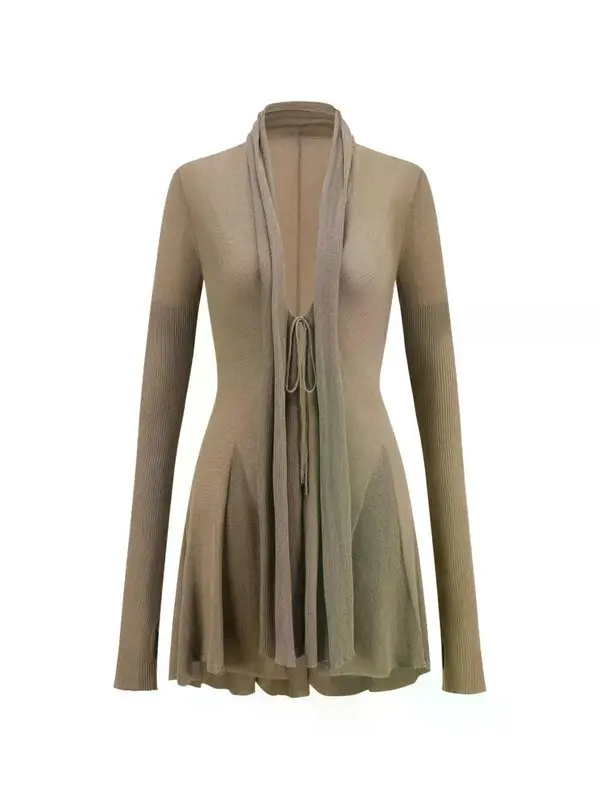OUDE WAAG Fishtail-hem Knit Cardigan