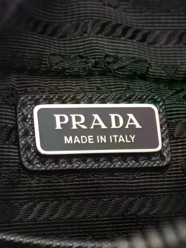Prada 2020s Brick Saffiano Leather Shoulder Bag