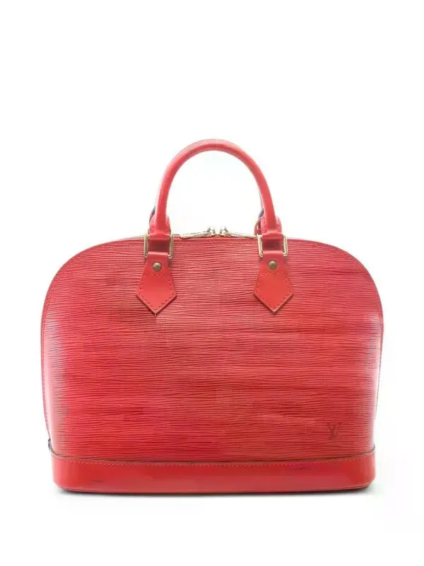 LOUIS VUITTON 1997 Alma Epi Tote Bag - Red