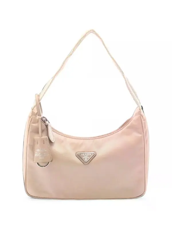 Prada 2020s Mini Re-edition 2000 Shoulder Bag - Neutrals