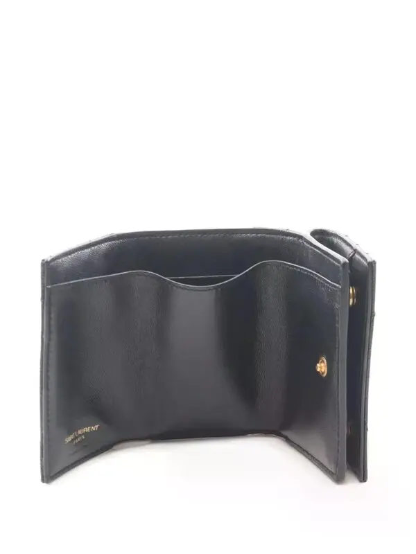Saint Laurent 2020s Monogram Origami Trifold Wallet