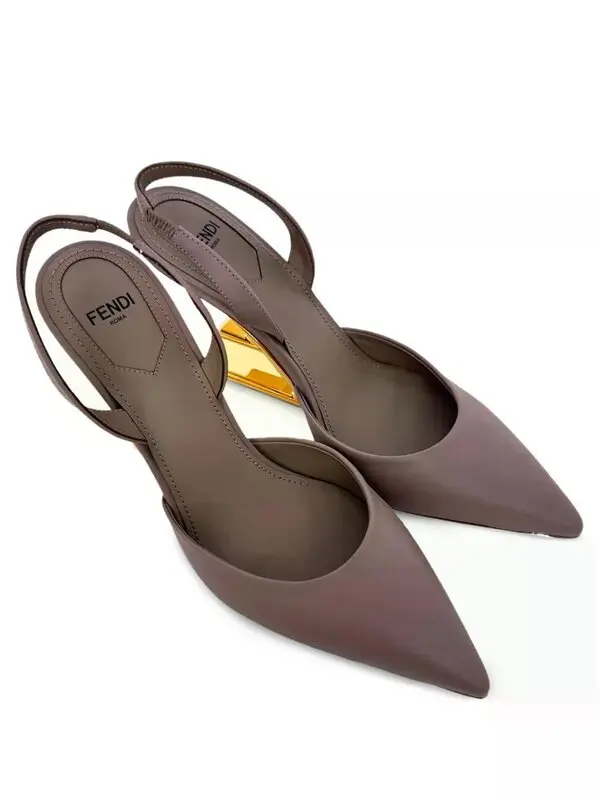 Fendi First Slingback Pumps - Neutrals