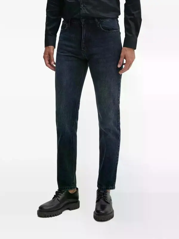 Sisley Faded-effect Straight-leg Jeans