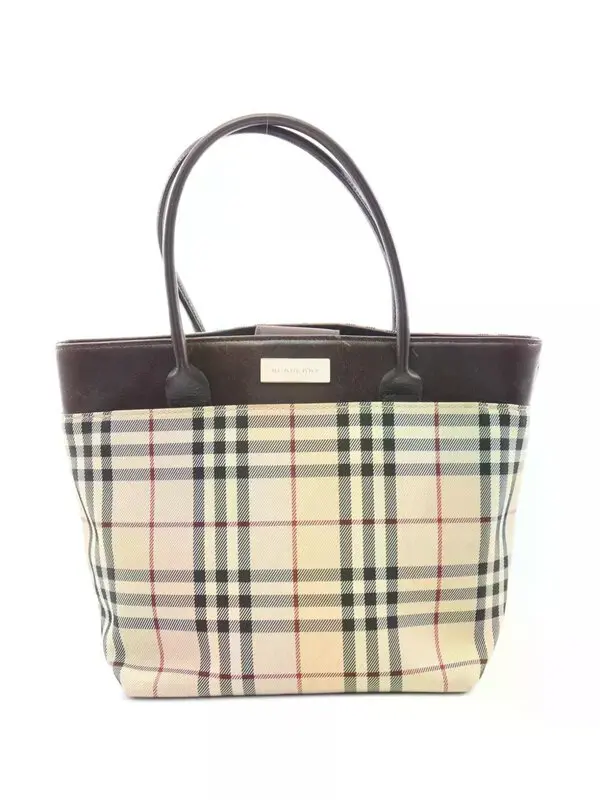 Burberry 2000s Nova Check Tote Bag - Neutrals