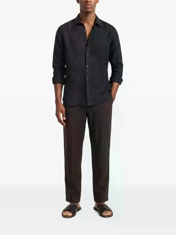 Orlebar Brown Giles Stitched Textured-linen Shirt
