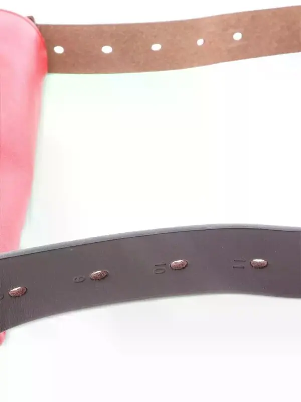 Hermès Leather Balda Shoulder Bag - Red