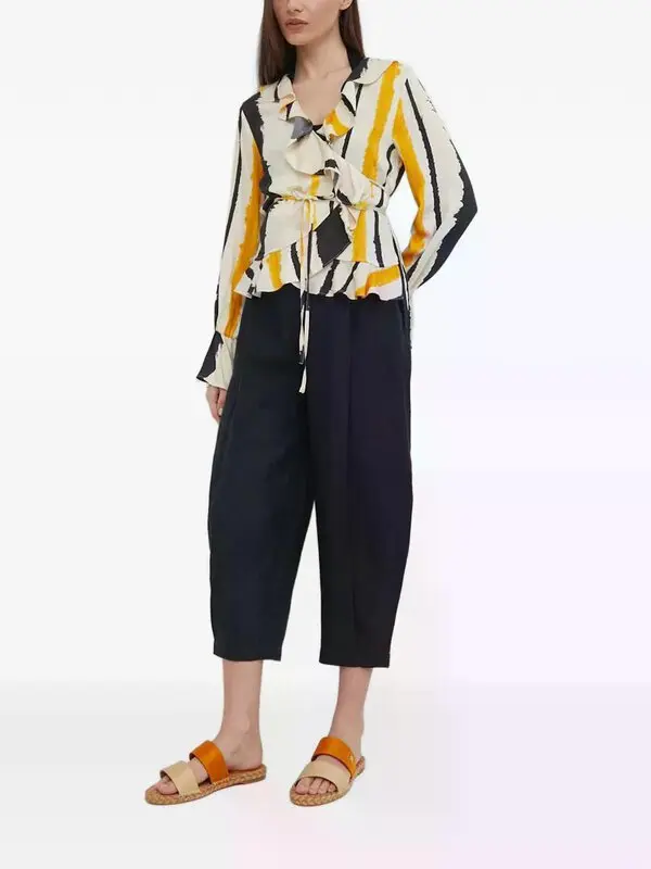 Sisley Ruffled Wrap Blouse