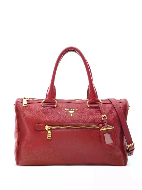 Prada 2010s Pebbled Leather Tote Bag