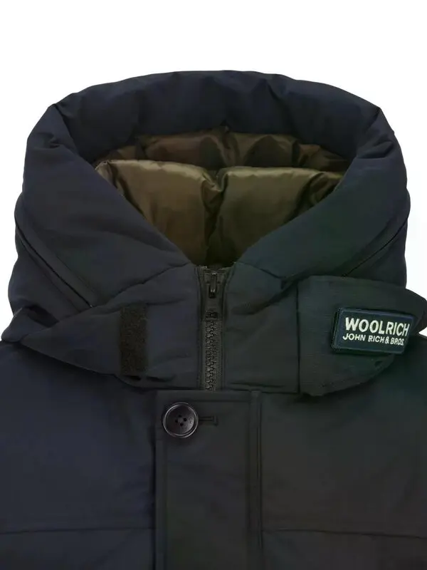 Woolrich Arctic Evolution Hooded Parka Coat - Blue