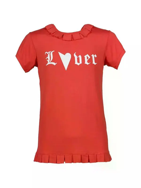 VAIN Ruffle-trimmed Graphic-print T-shirt