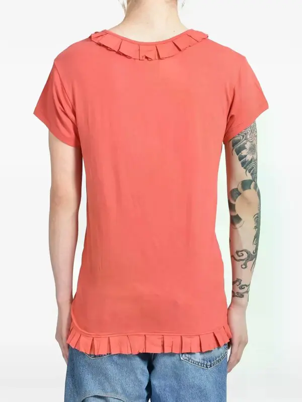 VAIN Ruffle-trimmed Graphic-print T-shirt