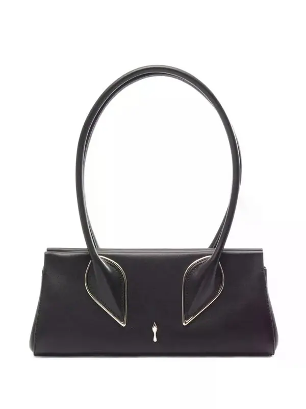 CHRISTIAN LOUBOUTIN Venus Leather Shoulder Bag - Black