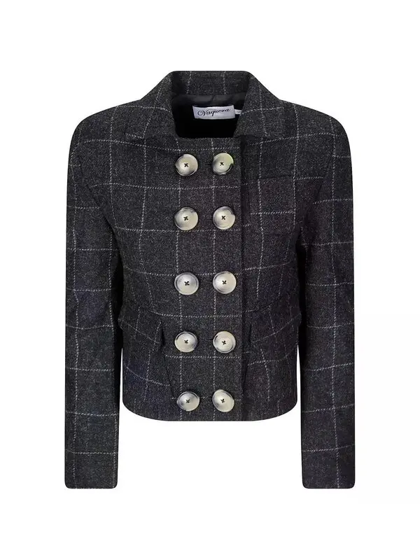 Vaquera Checked Double-breasted Jacket