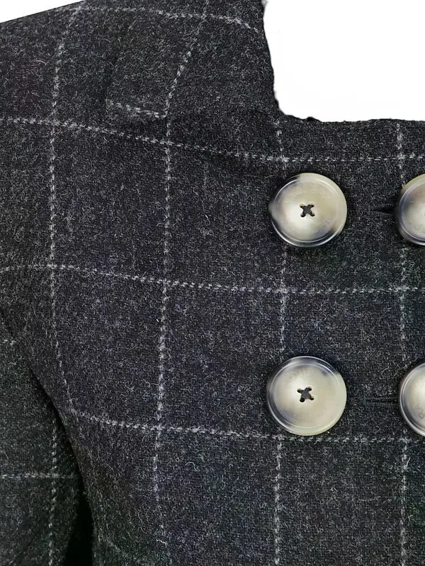 Vaquera Checked Double-breasted Jacket