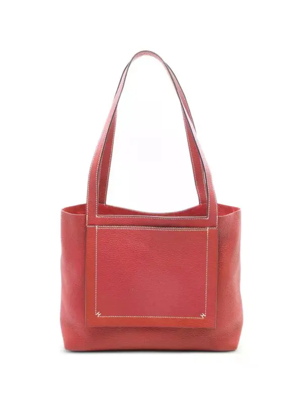 Hermès Clemence Cabasellier Tote Bag - Red