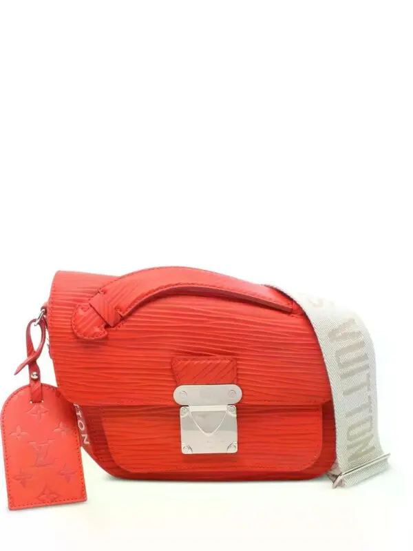 LOUIS VUITTON 2010s Xl Monceau Distorted Epi Shoulder Bag - Red