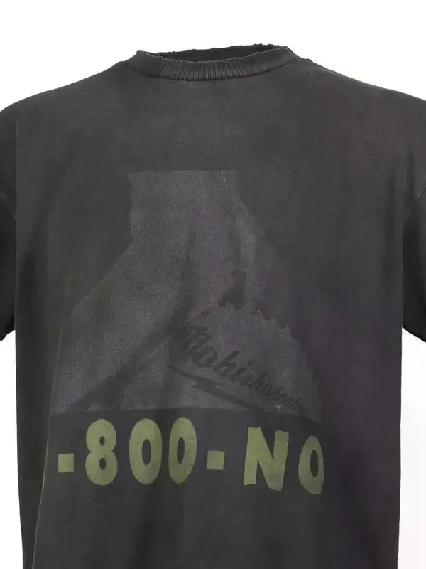 NO BISHOP NO KING 1-800-no Graphic-print Washed T-shirt