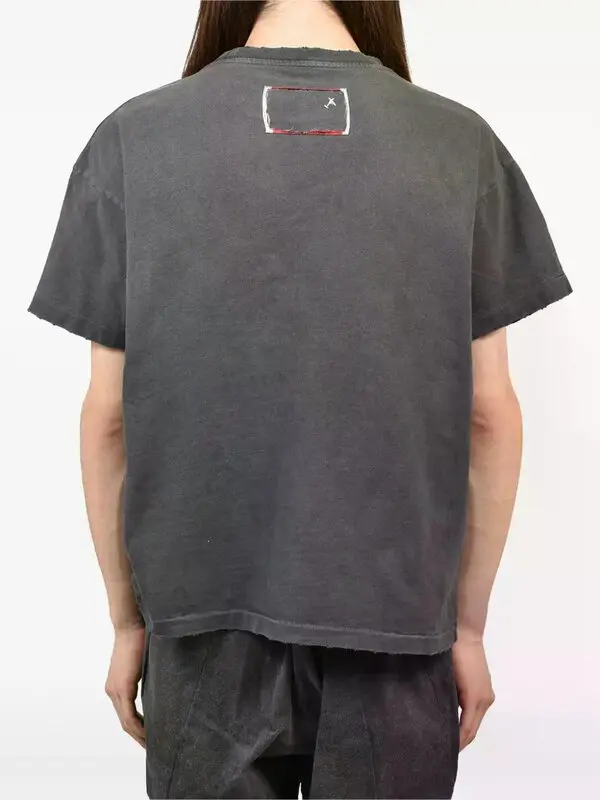 NO BISHOP NO KING 1-800-no Graphic-print Washed T-shirt