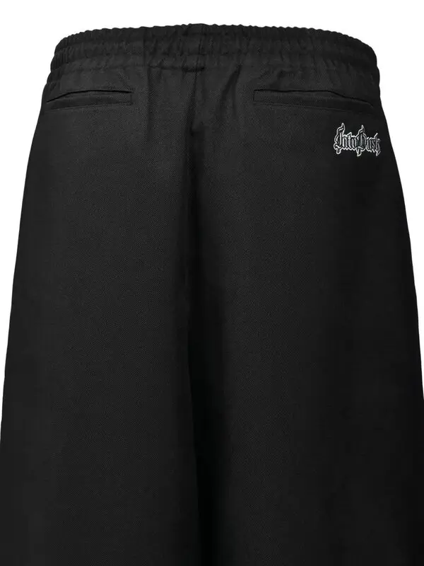 INTODUSK Logo-embroidered Wide-leg Trousers