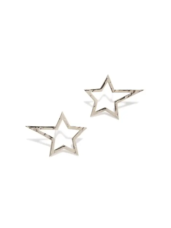 JAREDJAMIN Small Shooting Star Dust Post Earrings - Silver