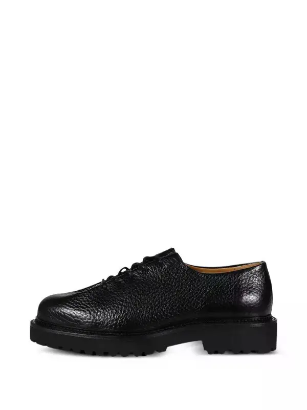 JACQUES SOLOVIÈRE PARIS Edouard Lug Bold Grained Leather Derby Shoes