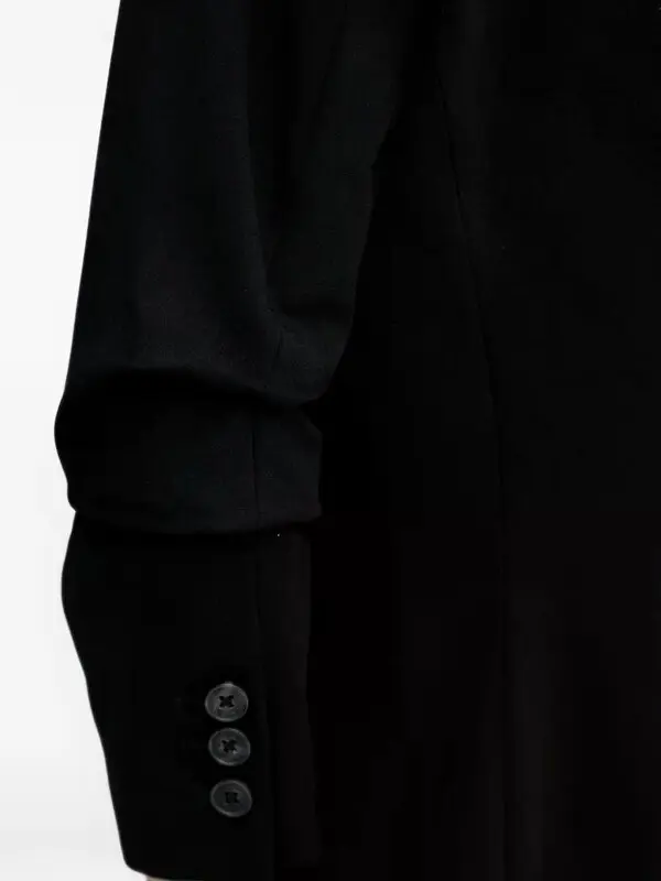 Dkny Ruched-sleeve Single-breasted Blazer