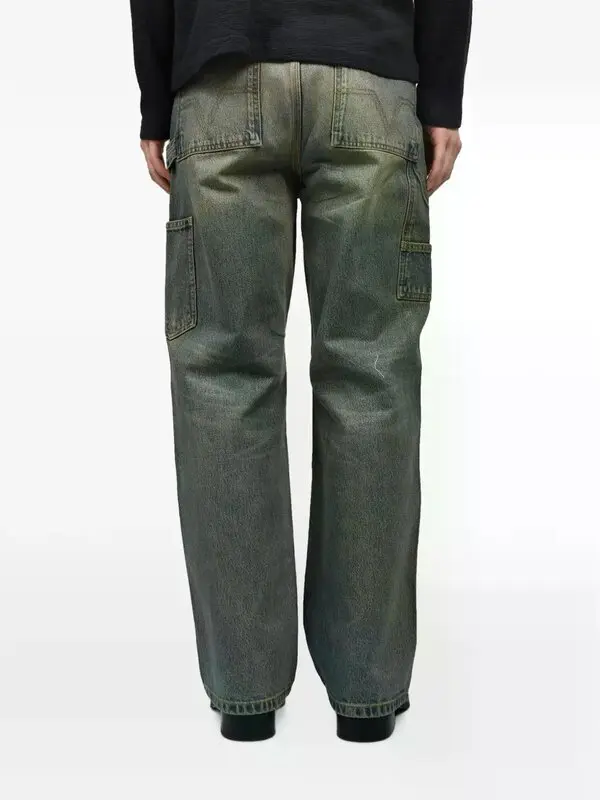 NO MAINTENANCE Mud-wash Double-knee Jeans