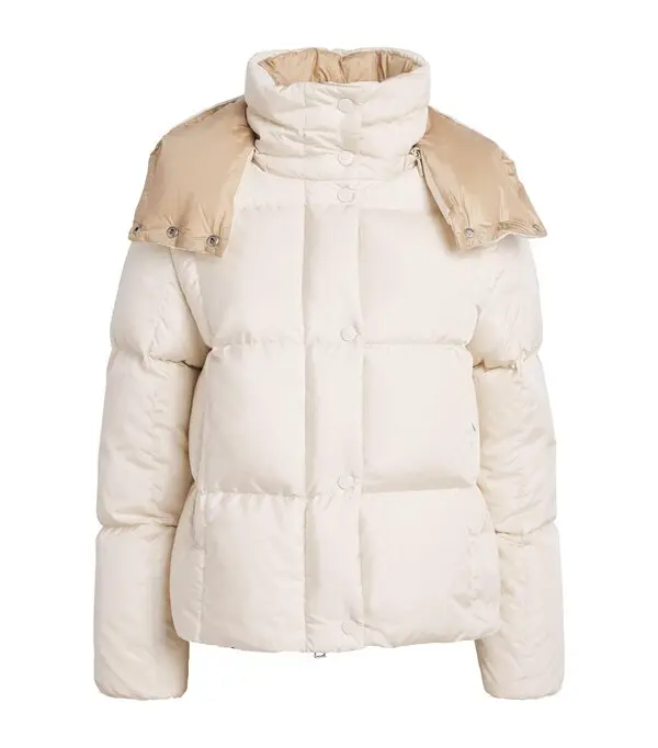 Moncler Down Quilted Castlenew Jacket - Beige