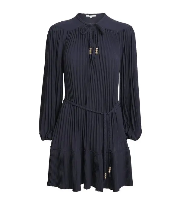 Maje Pleated Mini Dress