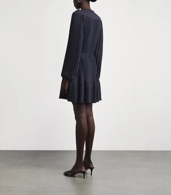 Maje Pleated Mini Dress