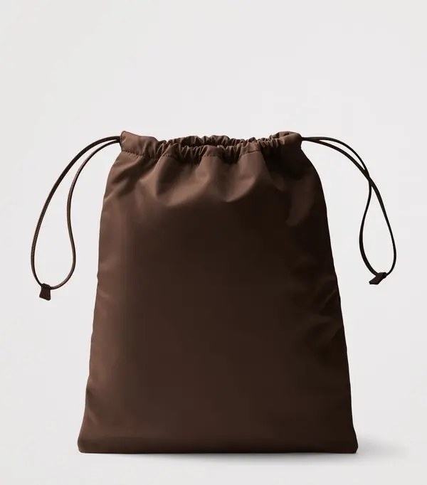 Prada Re-nylon Drawstring Pouch - Brown