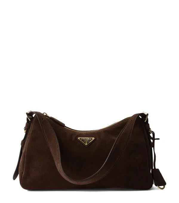 Prada Suede Aimée Shoulder Bag